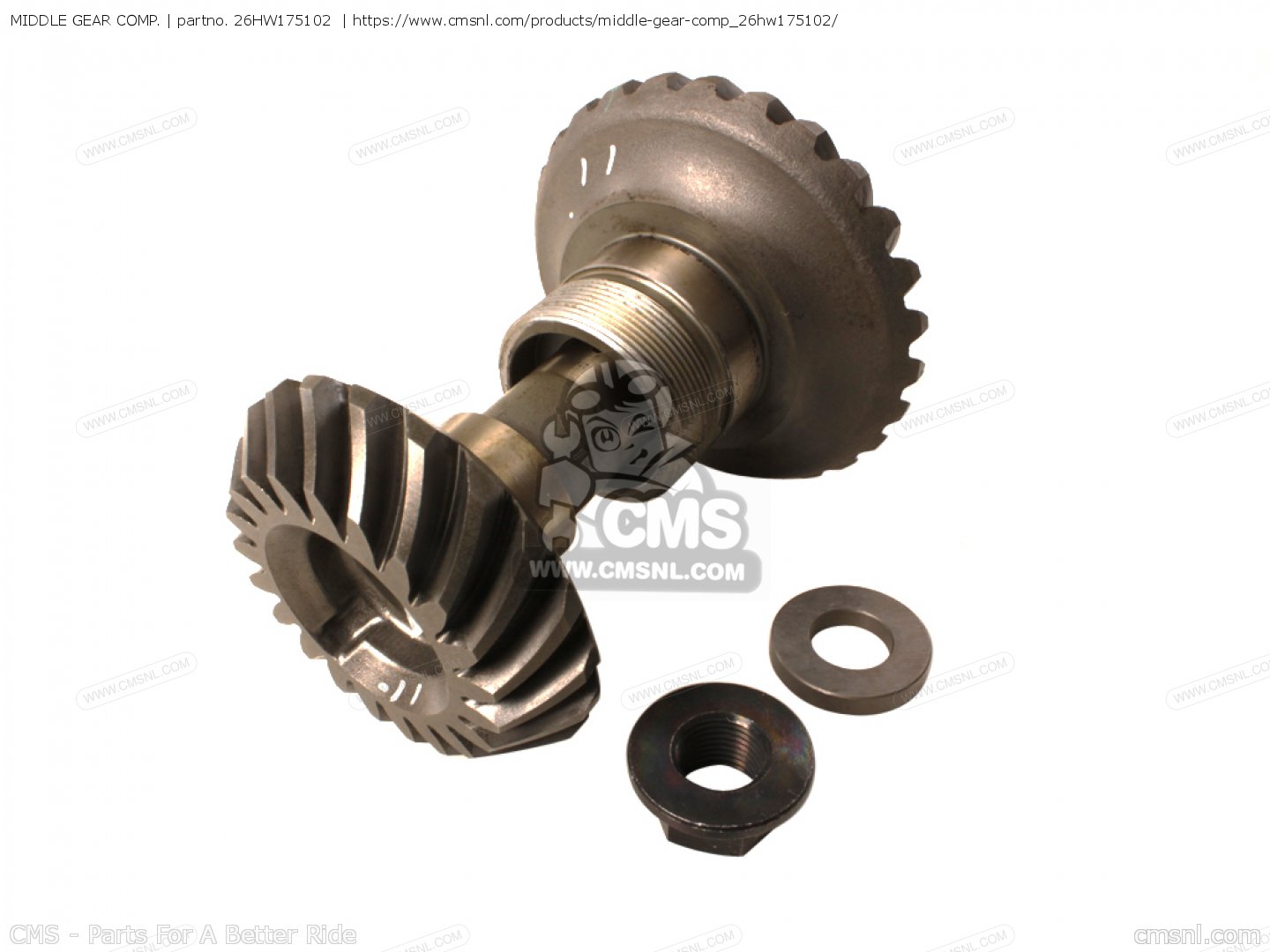 26HW175102: MIDDLE GEAR COMP. Yamaha - kaufen Sie den 26H-W1751-02-00 ...