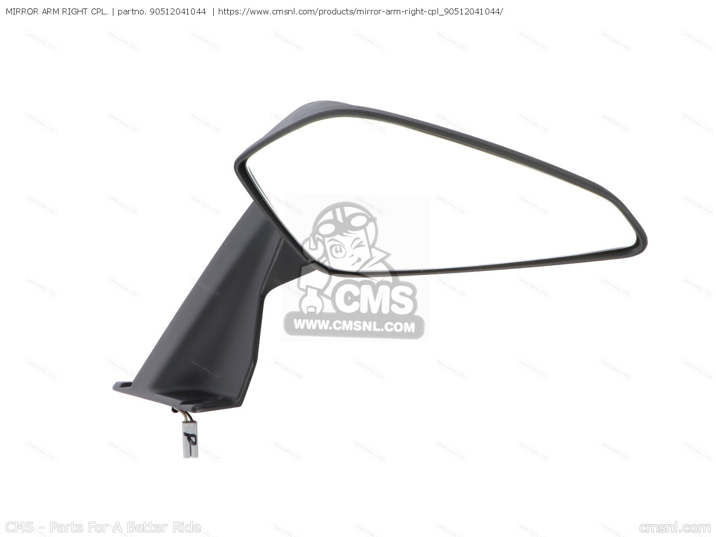 90512041044: MIRROR ARM RIGHT CPL. KTM - buy the 90512041044 at CMSNL