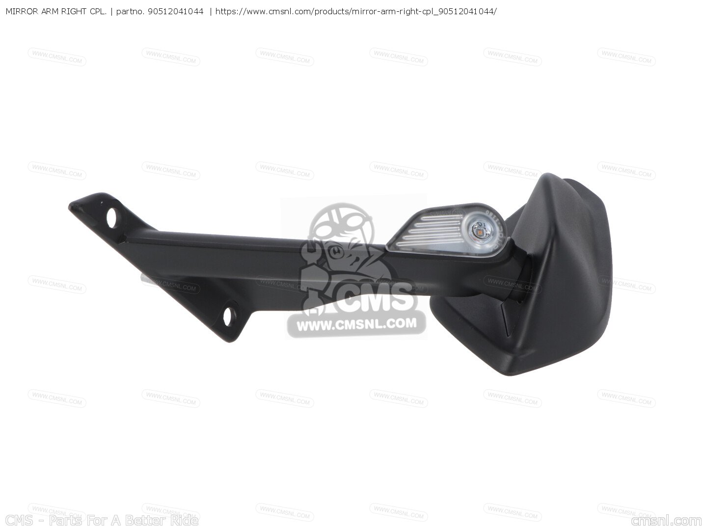 90512041044: MIRROR ARM RIGHT CPL. KTM - buy the 90512041044 at CMSNL