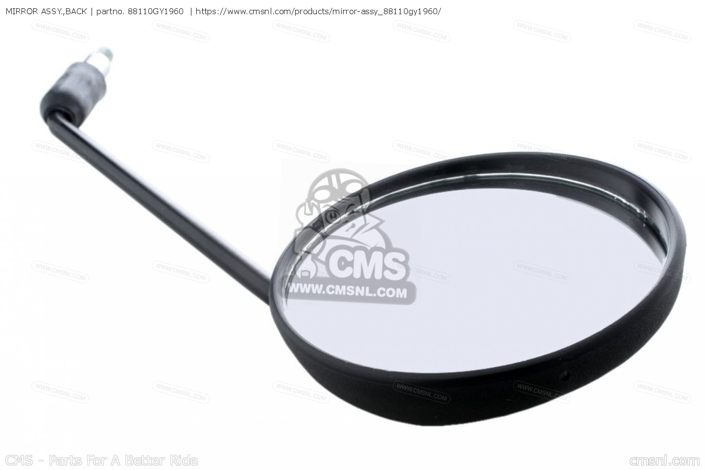 88110GY1960: Mirror Assy.,back Honda - buy the 88110-GY1-960 at CMSNL