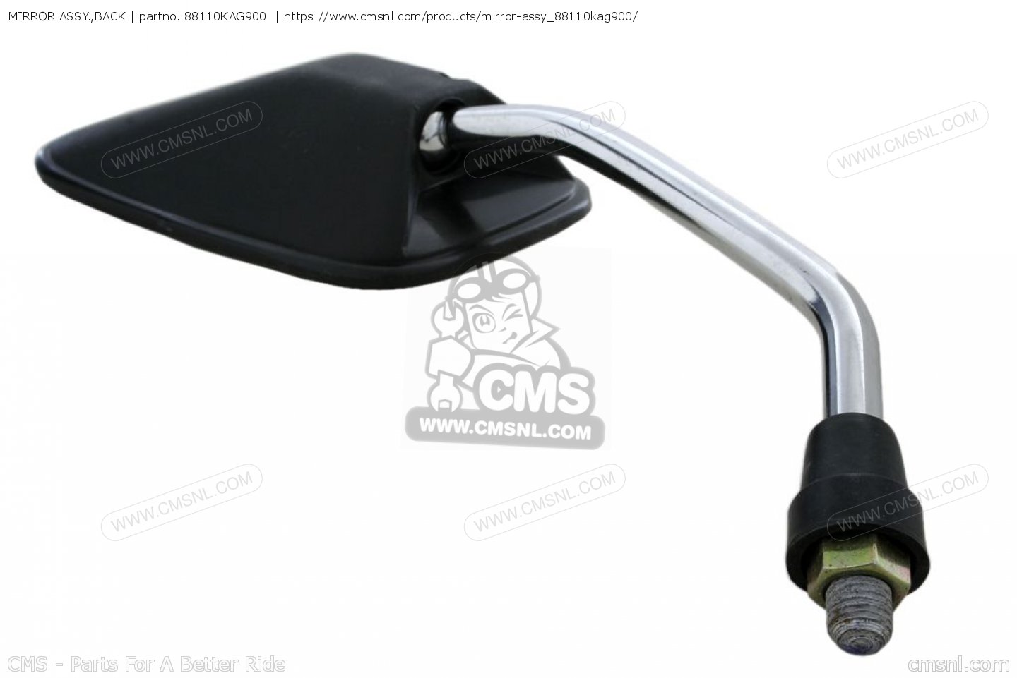 MIRROR ASSY.,BACK for CD100SS HERO INDIA - order at CMSNL