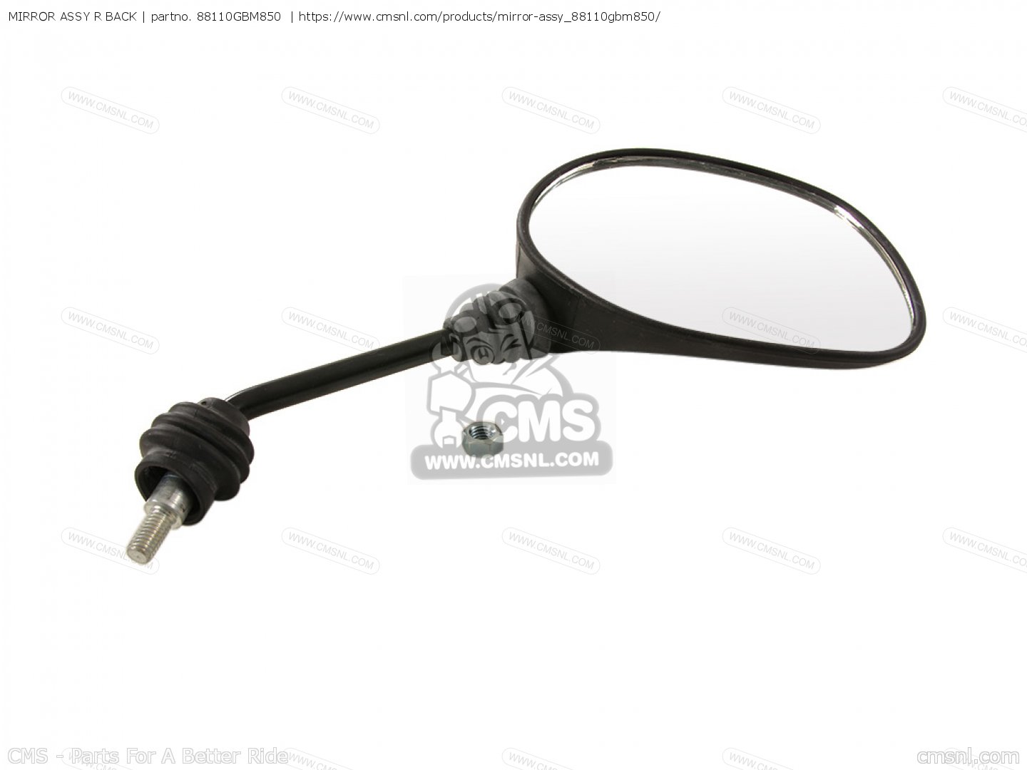 88110GBM850: Mirror Assy R Back Honda - buy the 88110-GBM-850 at CMSNL
