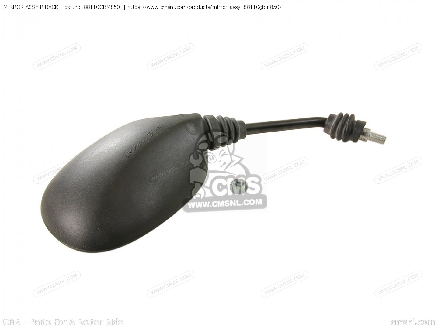 88110GBM850: Mirror Assy R Back Honda - buy the 88110-GBM-850 at CMSNL