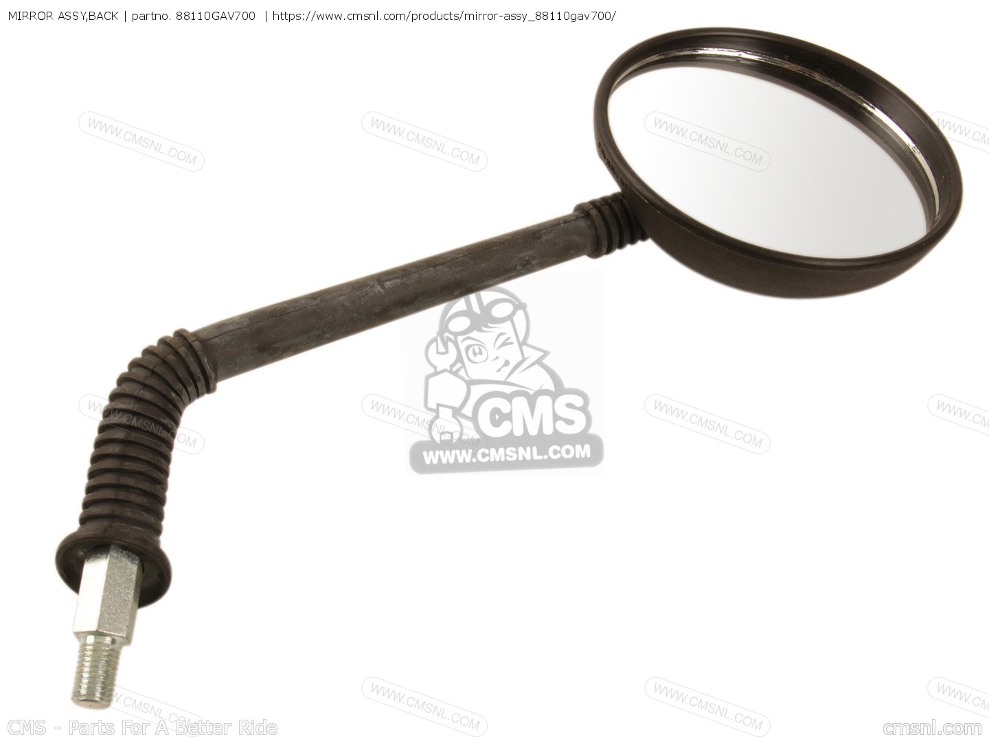 88110GAV700: MIRROR ASSY,BACK Honda - buy the 88110-GAV-700 at CMSNL