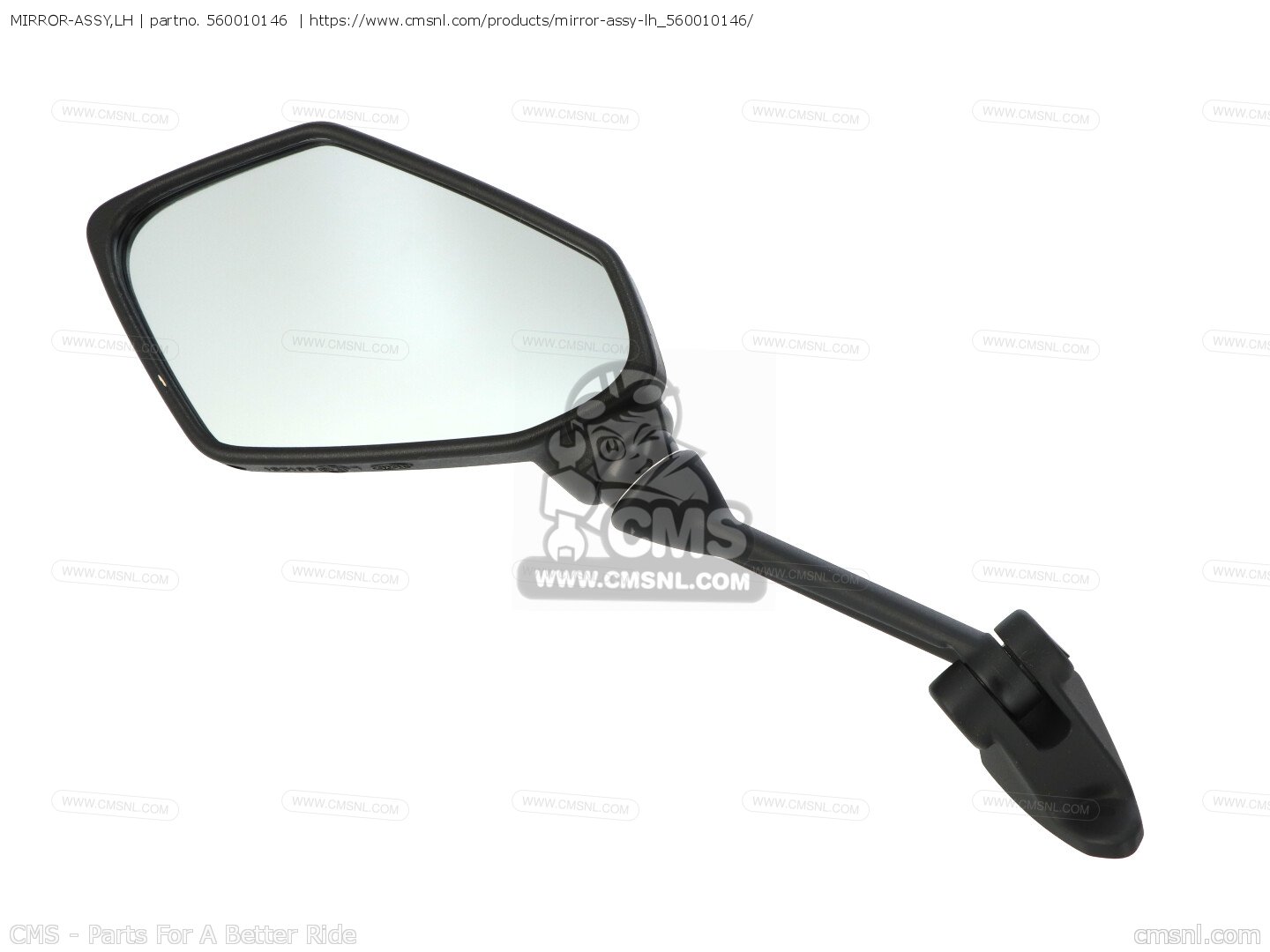 560010146: Mirror-assy,lh Kawasaki - buy the 56001-0146 at CMSNL