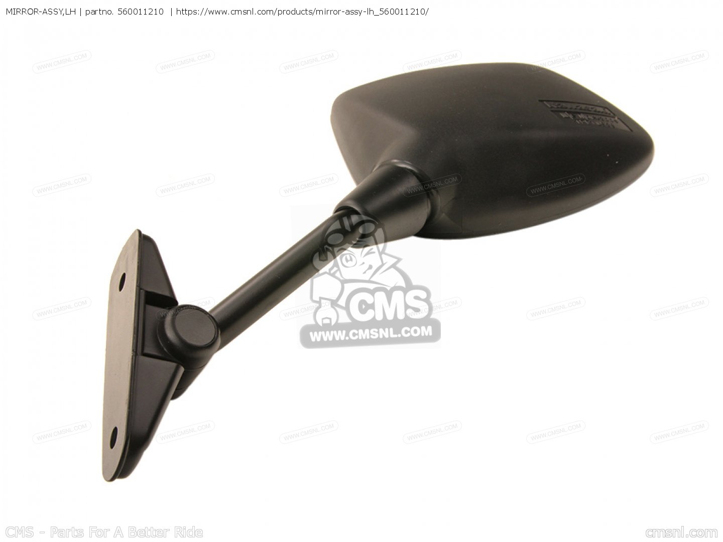 560011210: Mirror-assy,lh Kawasaki - buy the 56001-1210 at CMSNL