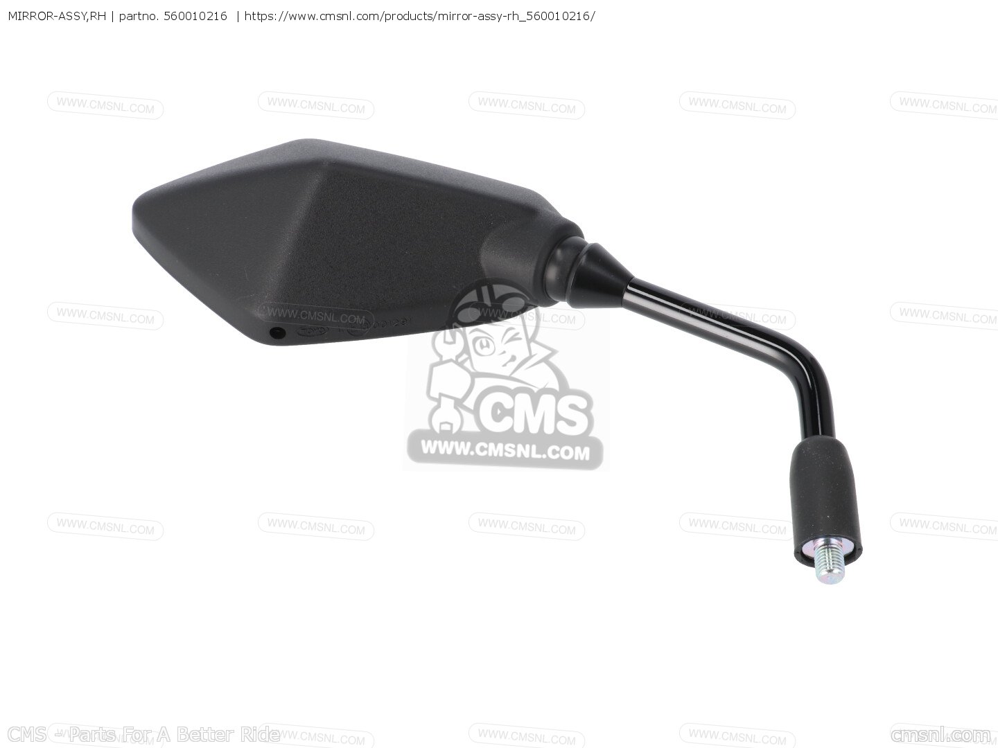 560010216: Mirror-assy,rh Kawasaki - buy the 56001-0216 at CMSNL