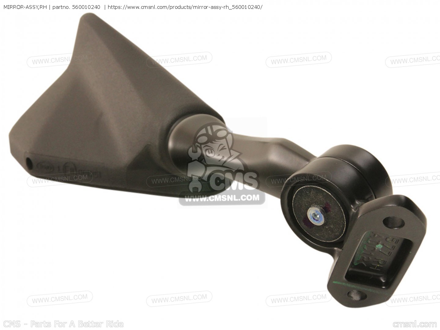 560010240: Mirror-assy,rh Kawasaki - buy the 56001-0240 at CMSNL