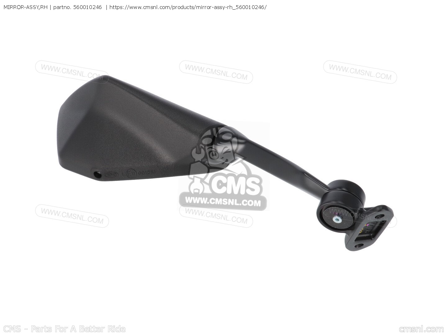 560010246: Mirror-assy,rh Kawasaki - buy the 56001-0246 at CMSNL