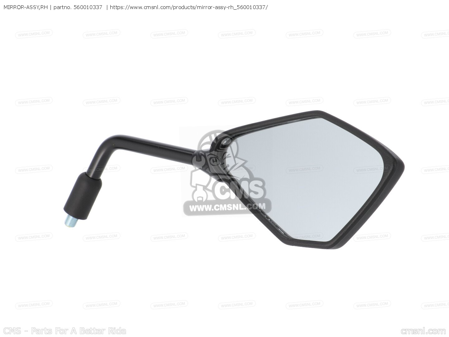560010337: Mirror-assy,rh Kawasaki - buy the 56001-0337 at CMSNL