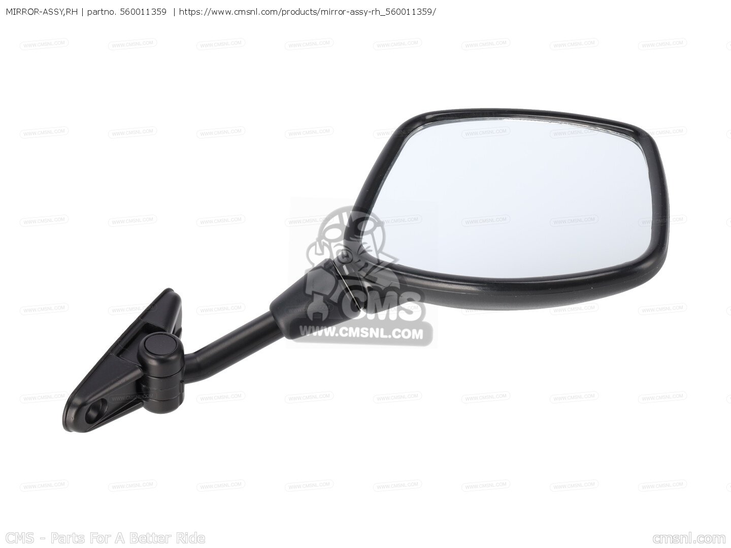 560011359: Mirror-assy,rh Kawasaki - buy the 56001-1359 at CMSNL