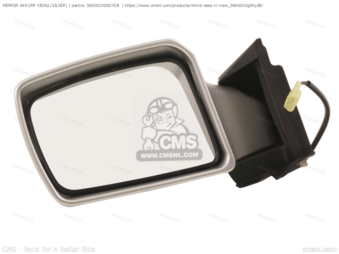 MIRROR ASSY,RR VIEW,L(SILVER) for Suzuki - order at CMSNL