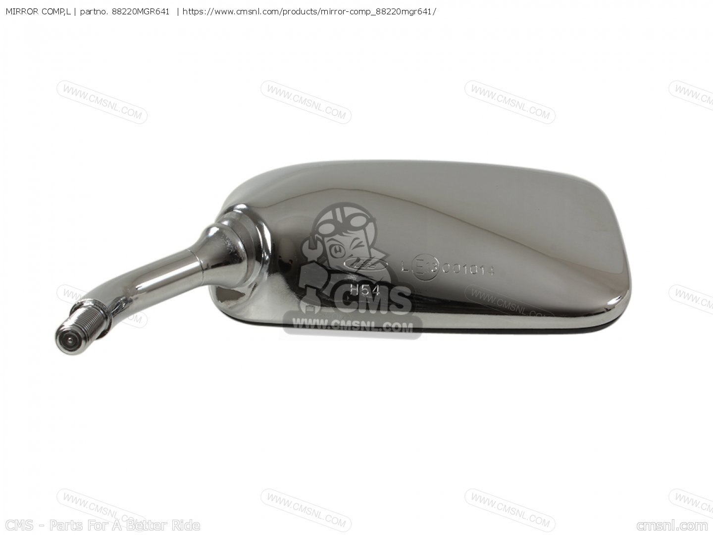 88220MGR641: MIRROR COMP,L Honda - buy the 88220-MGR-641 at CMSNL