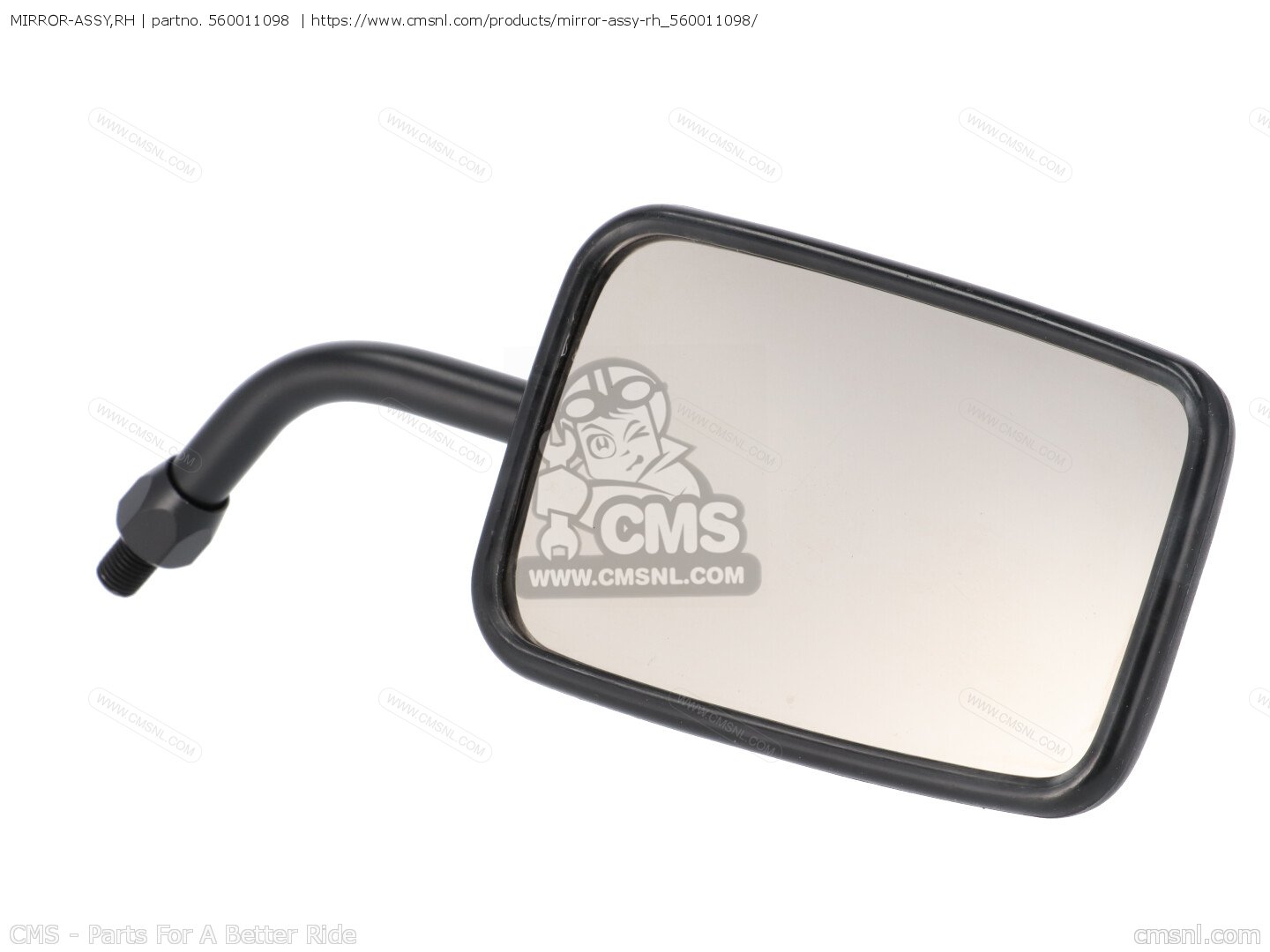 560011098: MIRROR-ASSY,RH Kawasaki - buy the 56001-1098 at CMSNL