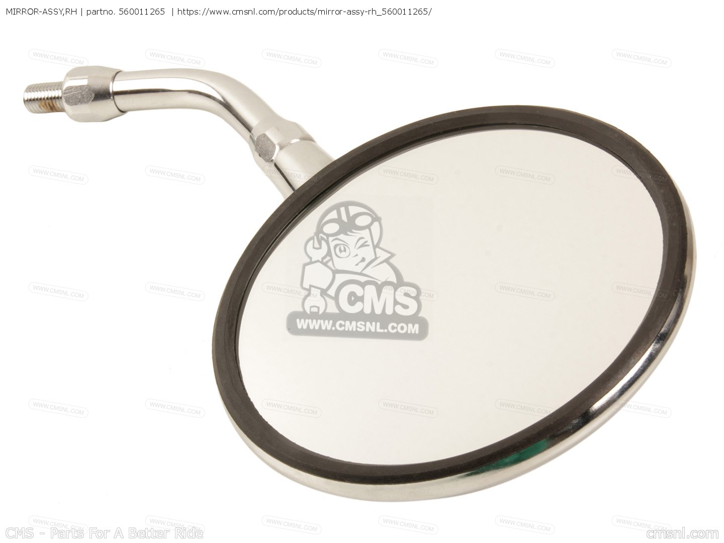 560011265: MIRROR-ASSY,RH Kawasaki - buy the 56001-1265 at CMSNL