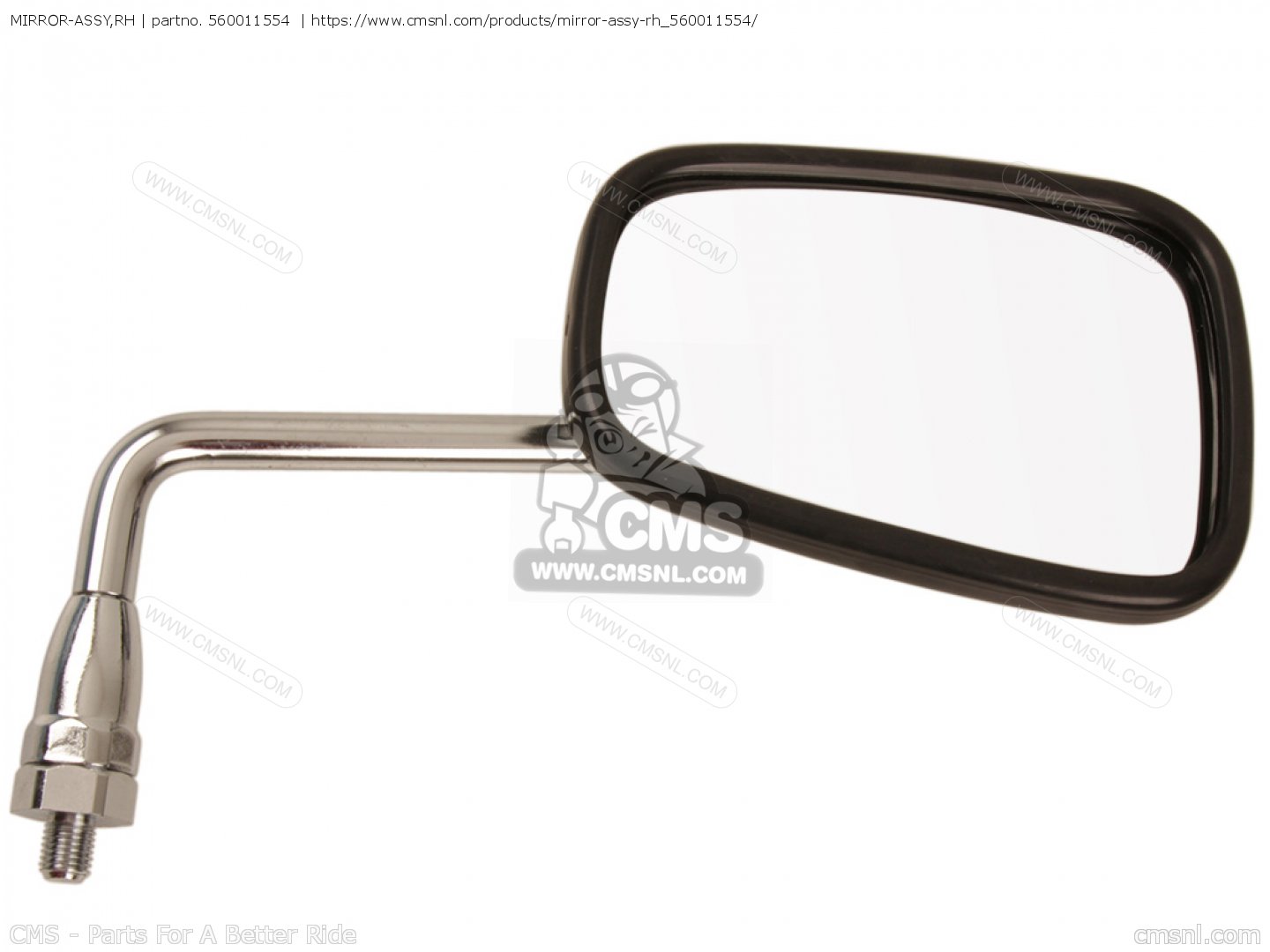 560011554: MIRROR-ASSY,RH Kawasaki - buy the 56001-1554 at CMSNL