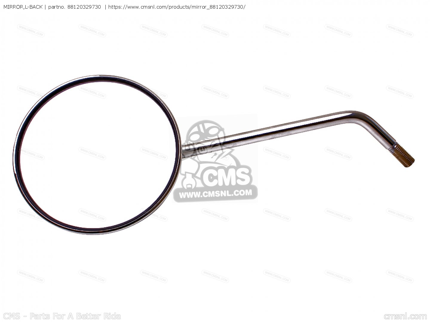 88120329730: MIRROR,L-BACK Honda - buy the 88120-329-730 at CMSNL