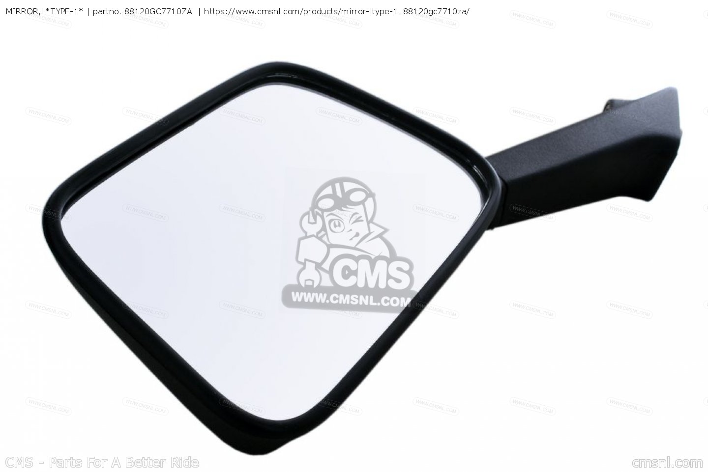 88120GC7710ZA: Mirror,l*type-1* Honda - buy the 88120-GC7-710ZA at CMSNL