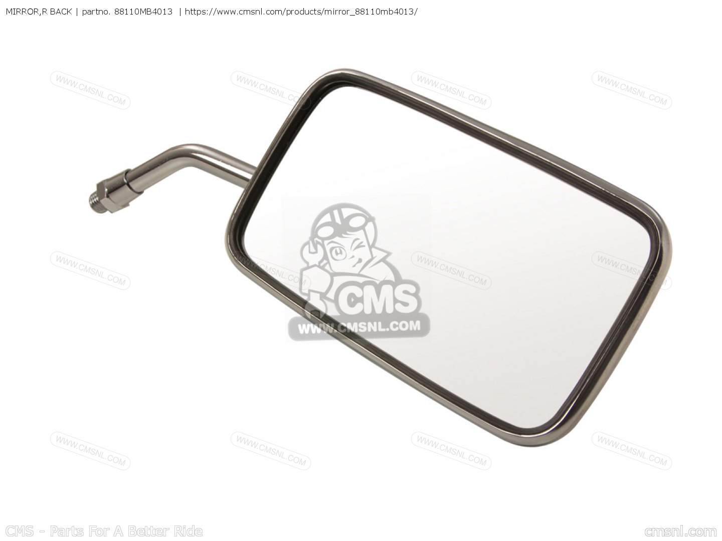 88110MB4013: MIRROR,R BACK Honda - buy the 88110-MB4-013 at CMSNL