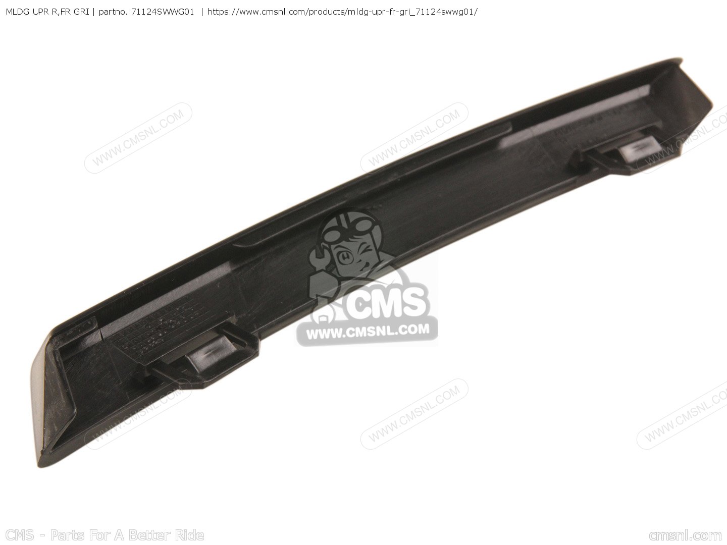71124SWWG01: Mldg Upr R,fr Gri Honda - buy the 71124-SWW-G01 at CMSNL