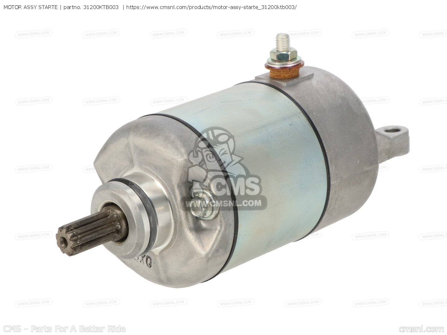 31200KTB003 : MOTOR ASSY STARTE Honda - acheter le 31200-KTB-003 à CMSNL