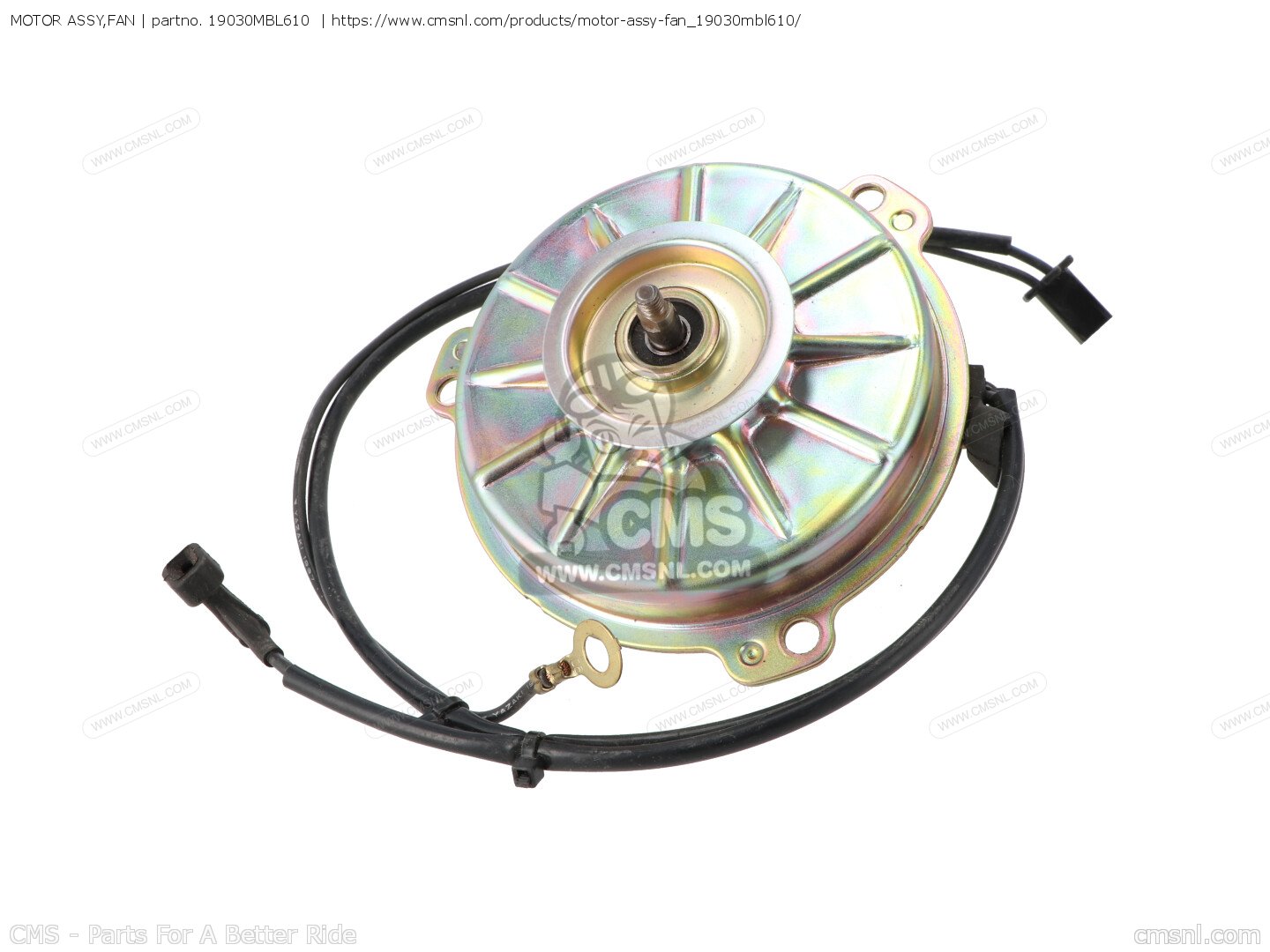 19030MBL610: MOTOR ASSY,FAN Honda - buy the 19030-MBL-610 at CMSNL
