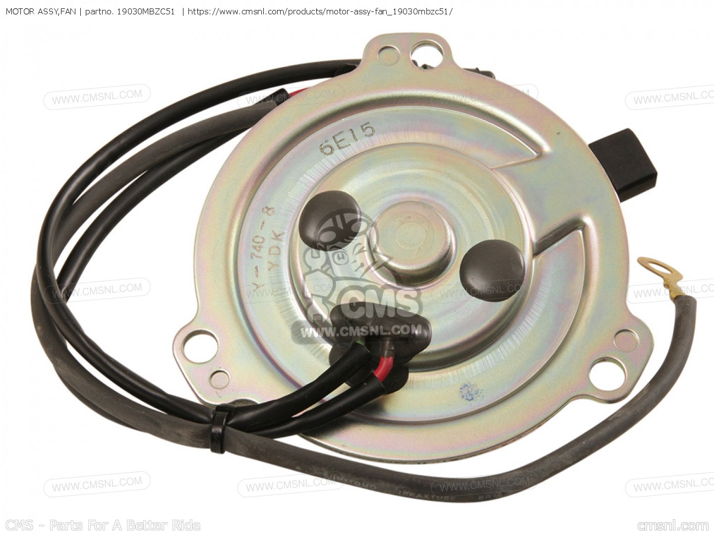 19030MBZC51: MOTOR ASSY,FAN Honda - buy the 19030-MBZ-C51 at CMSNL