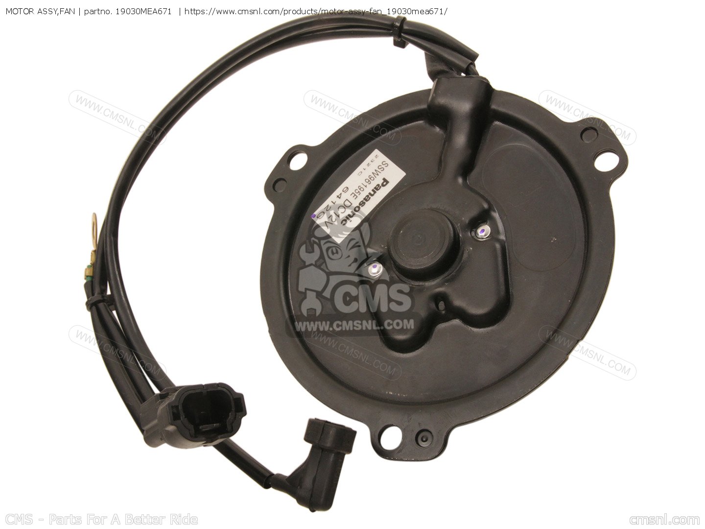 19030MEA671: MOTOR ASSY,FAN Honda - buy the 19030-MEA-671 at CMSNL