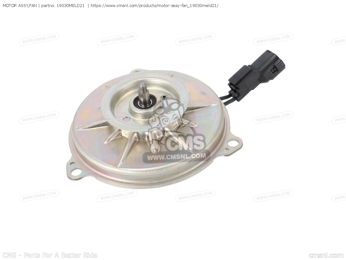 19030MELD21: Motor Assy,fan Honda - buy the 19030-MEL-D21 at CMSNL