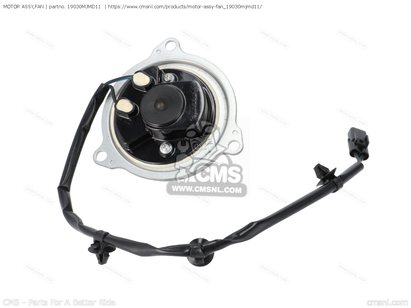 19030MJMD11: MOTOR ASSY,FAN Honda - buy the 19030-MJM-D11 at CMSNL