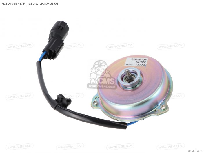 19080MGZJ01: MOTOR ASSY,FAN Honda - buy the 19080-MGZ-J01 at CMSNL