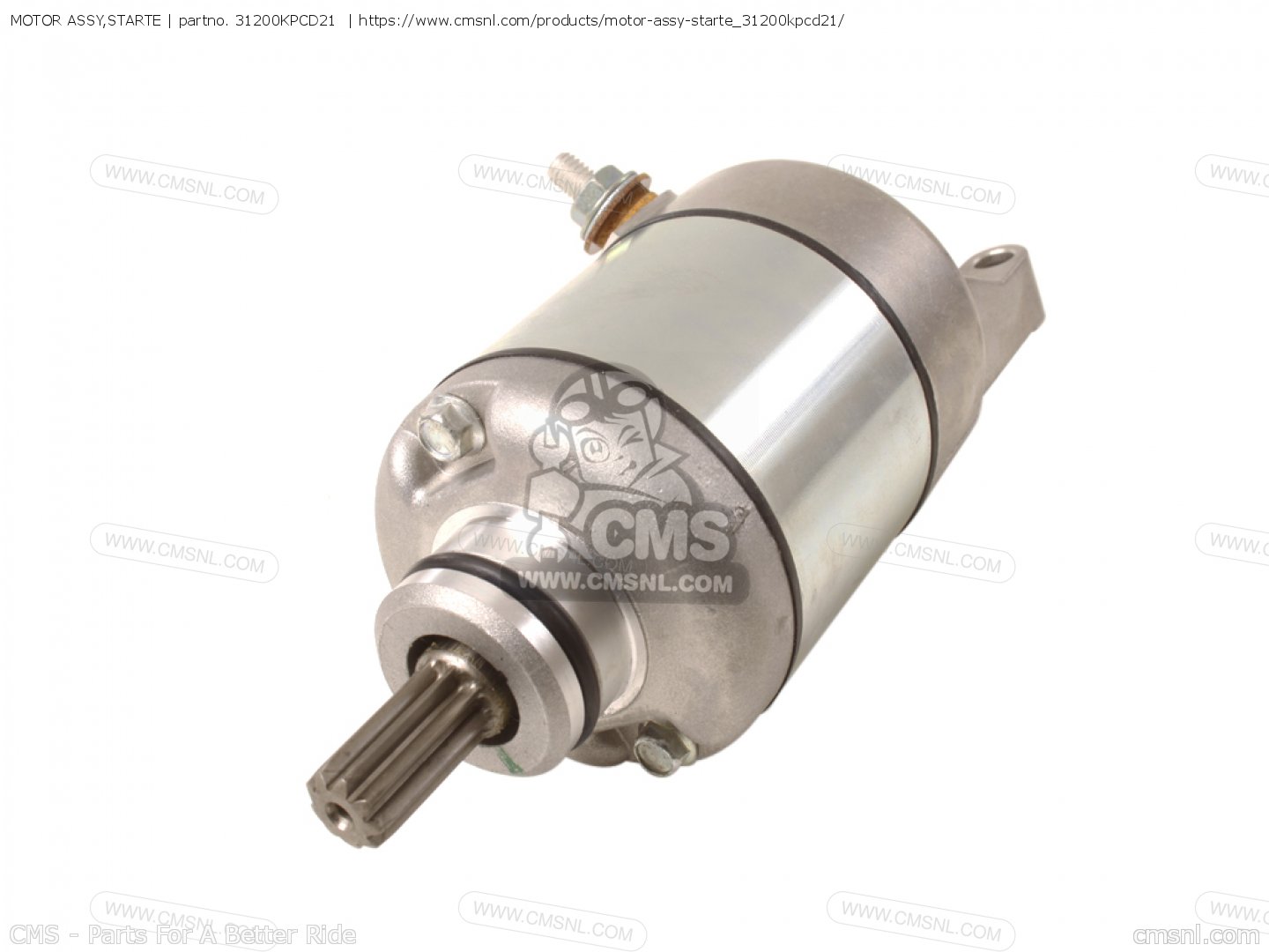 31200KPCD21: MOTOR ASSY,STARTE Honda - buy the 31200-KPC-D21 at CMSNL