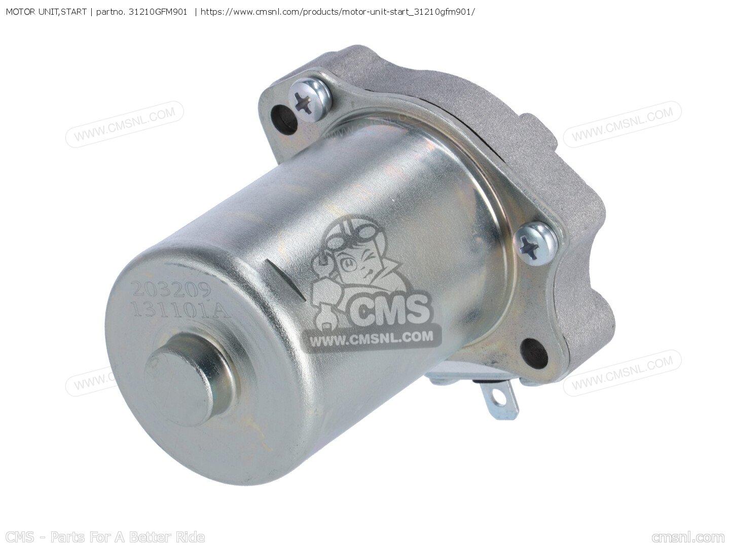 31210GFM901: MOTOR UNIT,START Honda - buy the 31210-GFM-901 at CMSNL