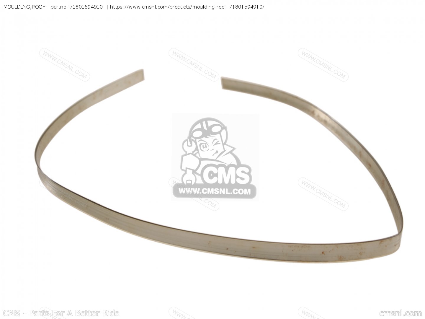 71801594910: MOULDING,ROOF Honda - buy the 71801-594-910 at CMSNL