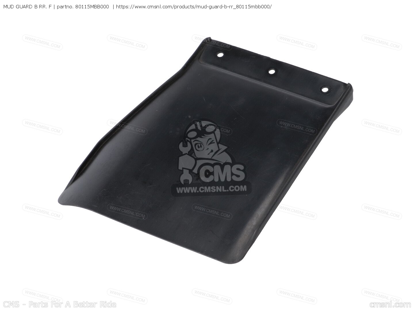 80115MBB000: MUD GUARD B RR. F Honda - buy the 80115-MBB-000 at CMSNL