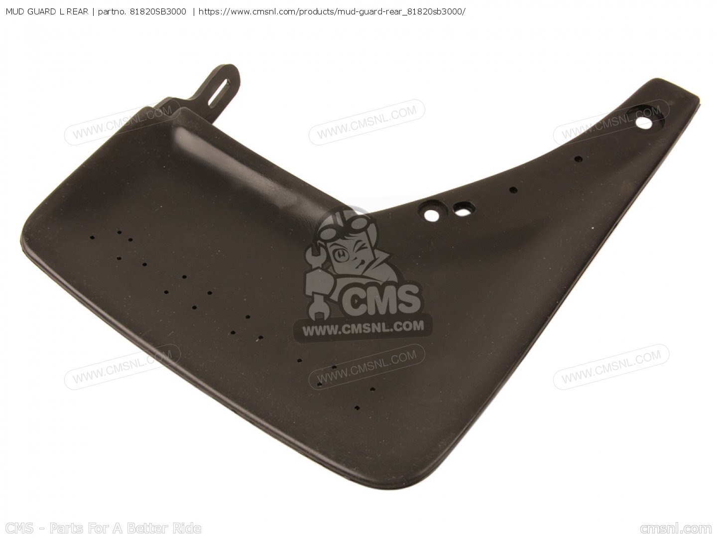 81820SB3000: MUD GUARD L REAR Honda - buy the 81820-SB3-000 at CMSNL