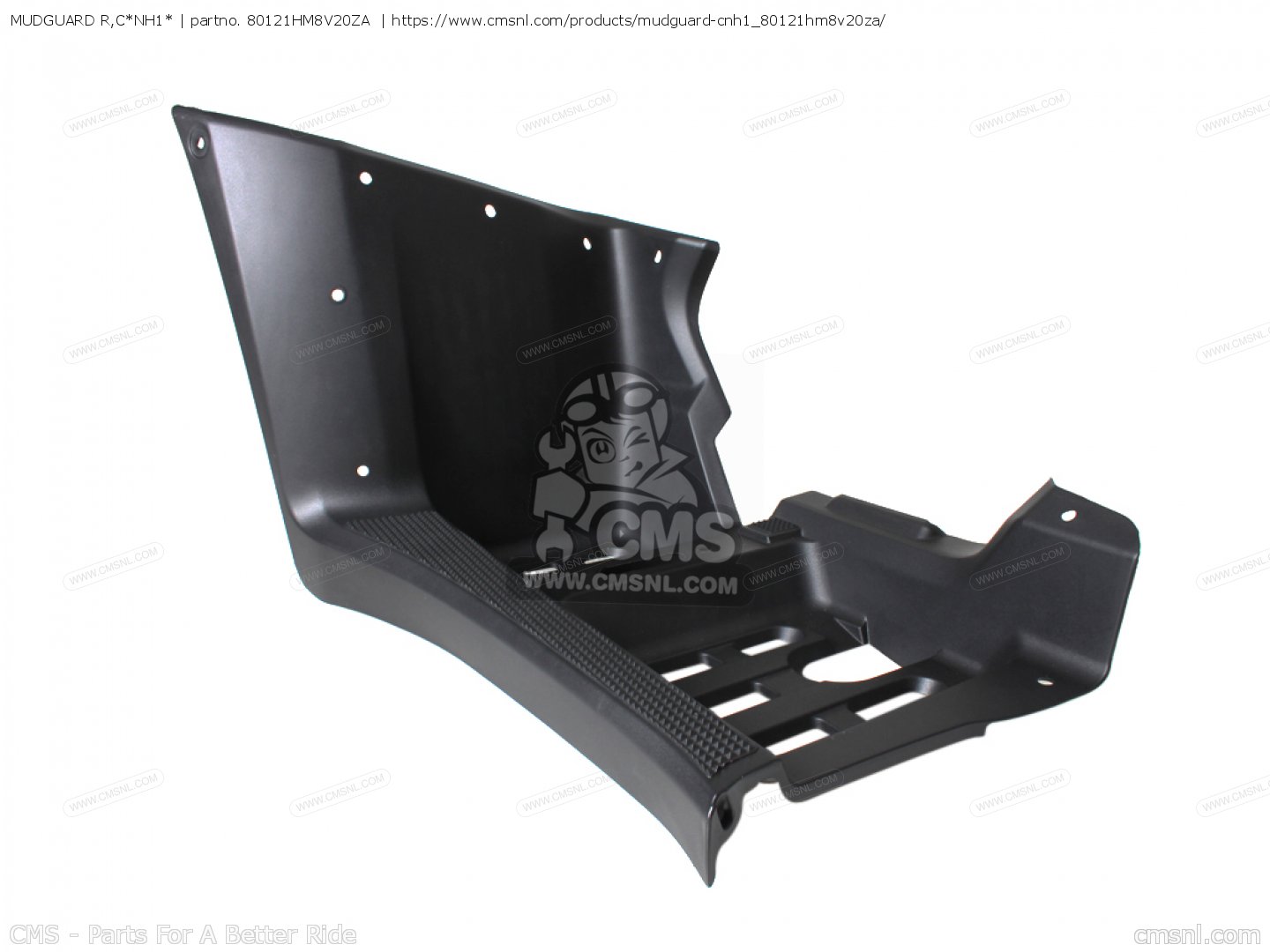 80121HM8V20ZA: MUDGUARD R,C*NH1* Honda - buy the 80121-HM8-V20ZA at CMSNL