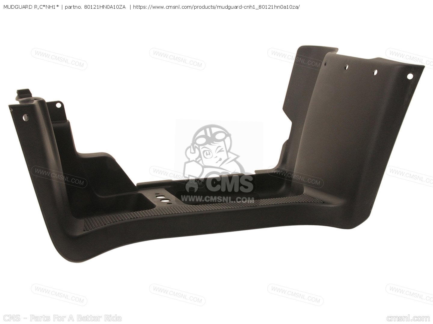 80121HN0A10ZA: MUDGUARD R,C*NH1* Honda - buy the 80121-HN0-A10ZA at CMSNL