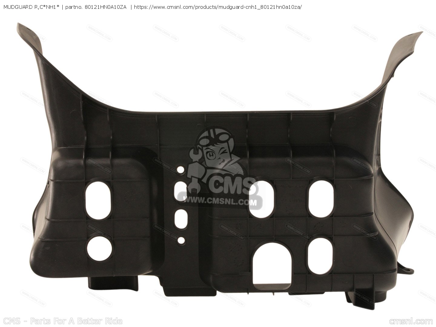 80121HN0A10ZA: MUDGUARD R,C*NH1* Honda - buy the 80121-HN0-A10ZA at CMSNL