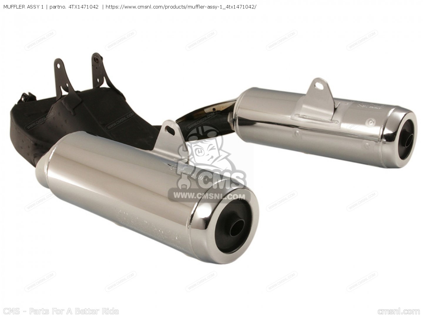 4TX1471042: MUFFLER ASSY 1 Yamaha - buy the 4TX-14710-42-00 at CMSNL