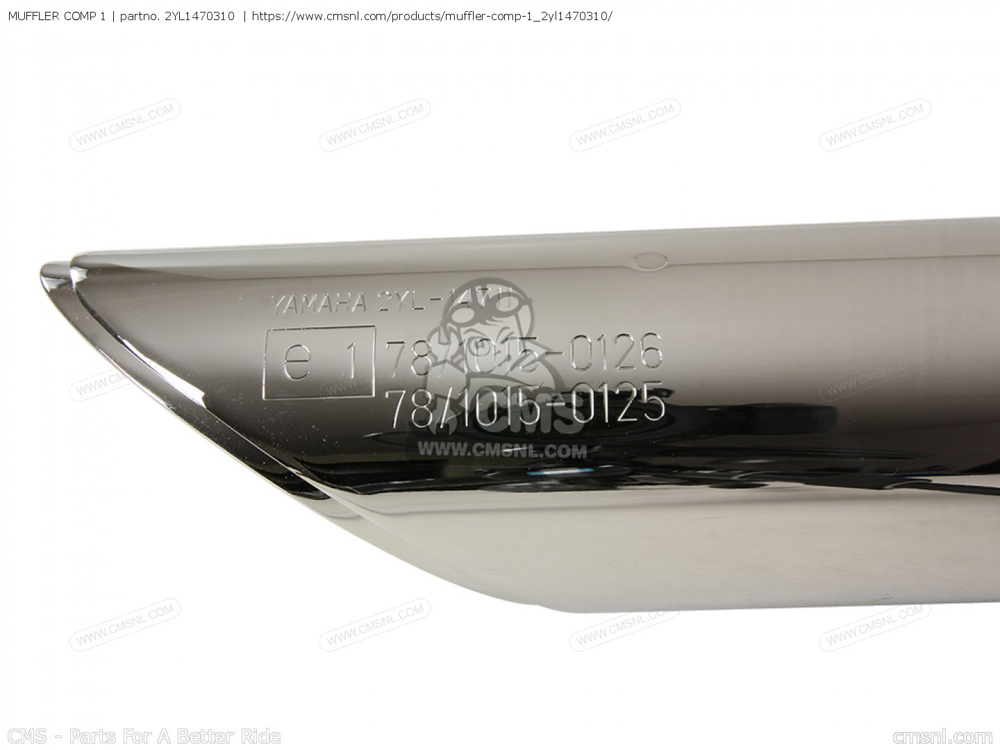2YL1470310: MUFFLER COMP 1 Yamaha - buy the 2YL-14703-10-00 at CMSNL