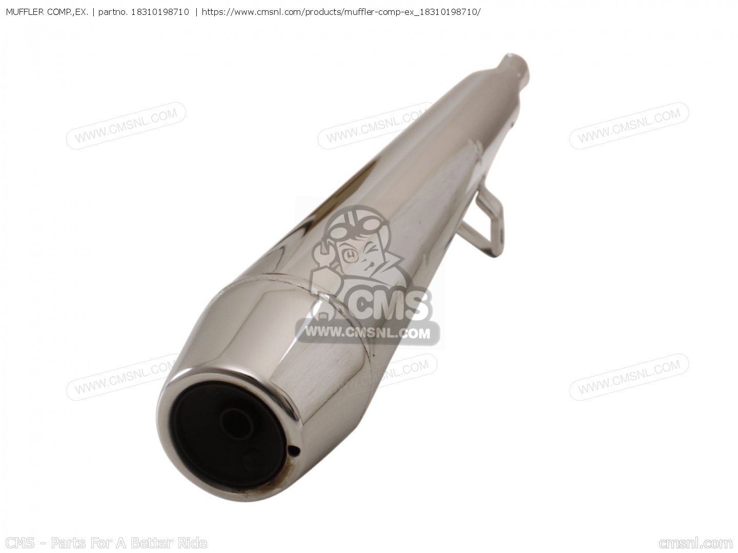 18310198710: Muffler Comp.,ex. Honda - buy the 18310-198-710 at CMSNL