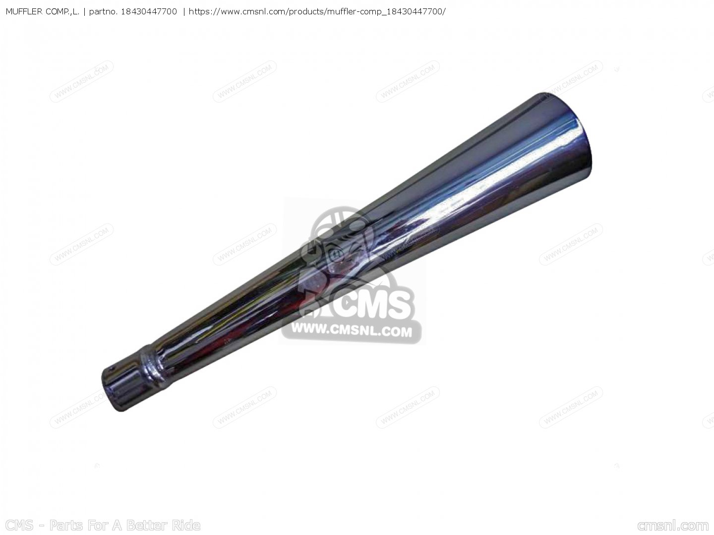 18430447700: Muffler Comp.,l. Honda - buy the 18430-447-700 at CMSNL