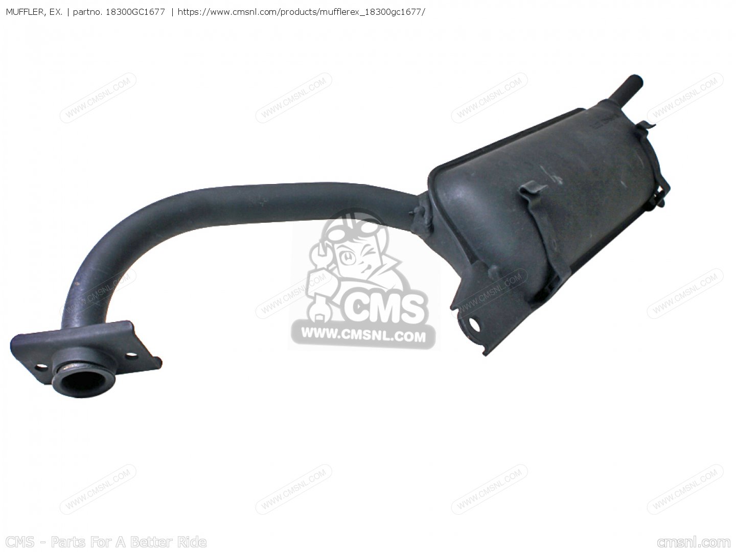 18300GC1677: MUFFLER, EX. Honda - buy the 18300-GC1-677 at CMSNL
