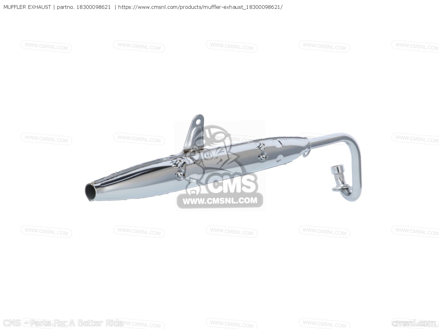 18300098621: MUFFLER EXHAUST Honda - buy the 18300-098-621 at CMSNL
