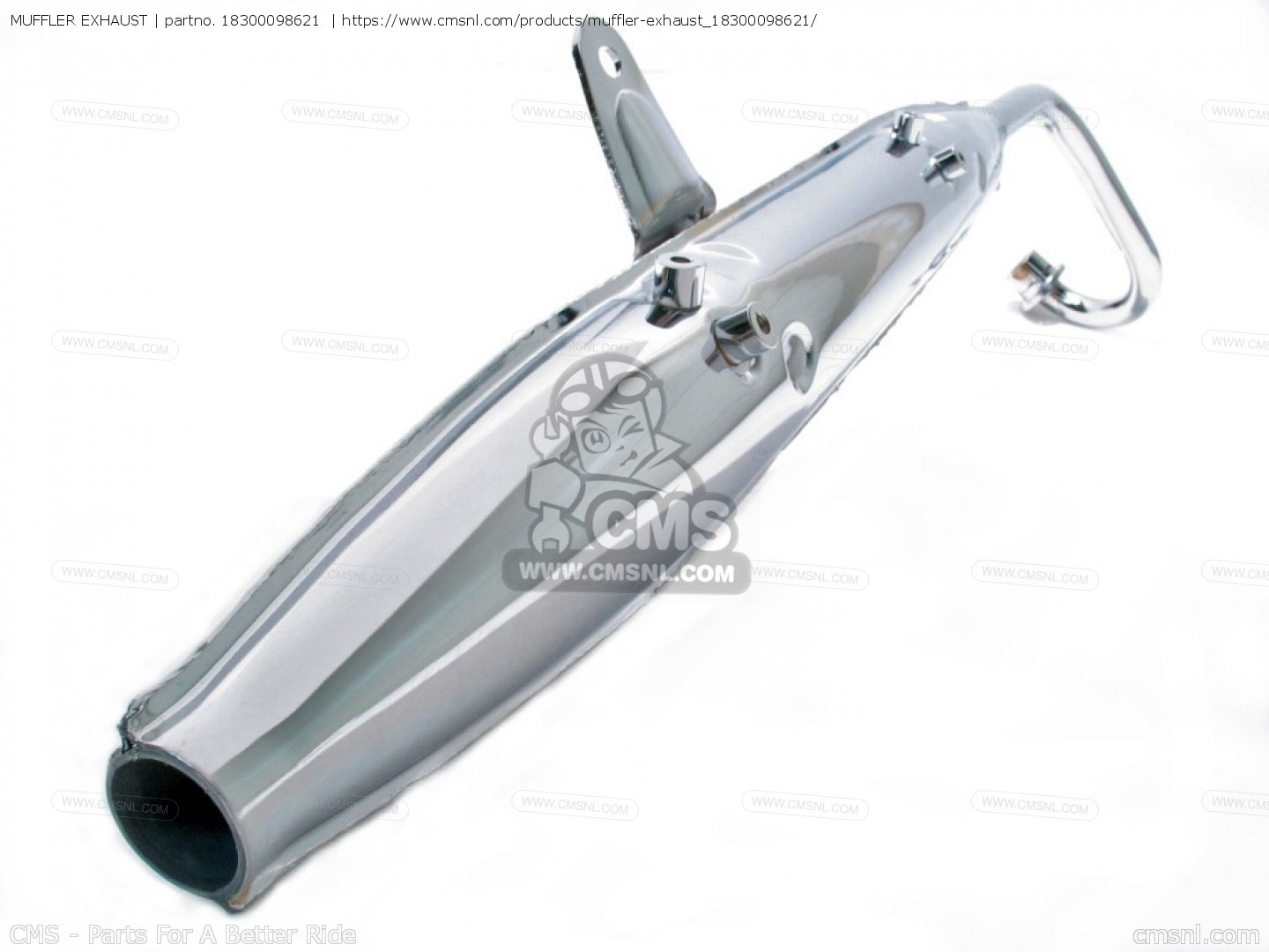 18300098621: Muffler Exhaust Honda - buy the 18300-098-621 at CMSNL