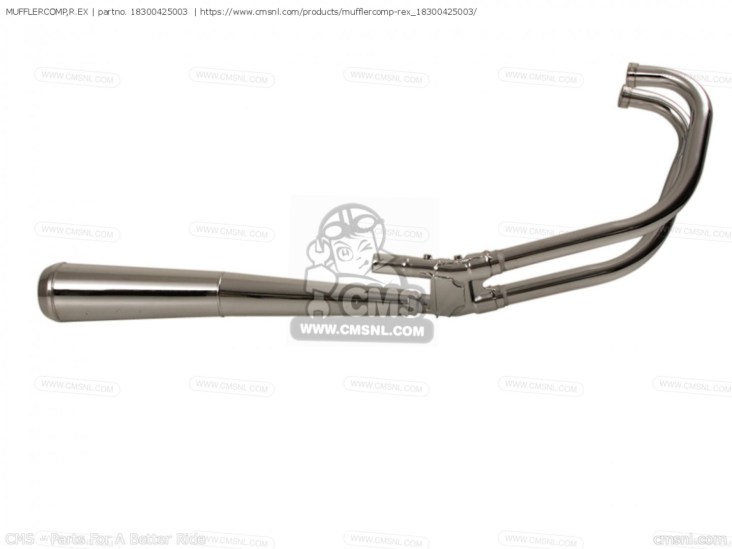 18300-425-003 Mufflercomp,R.ex, 18300425003 Honda - CB750K, CB750L