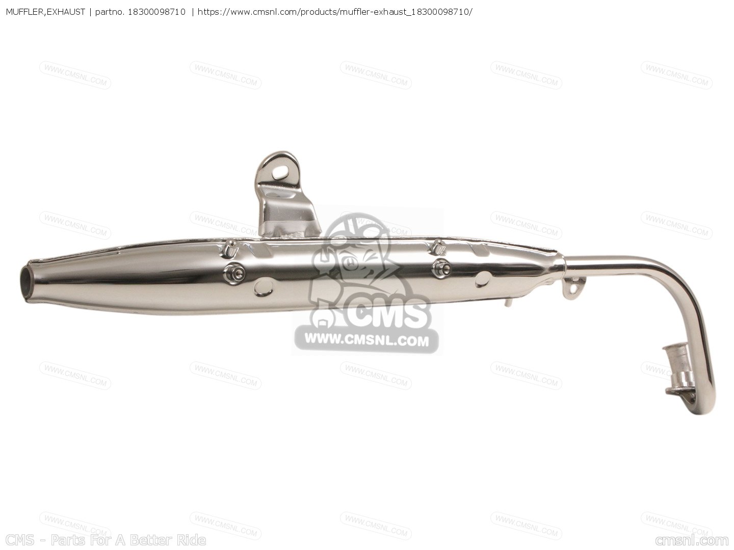 18300098710: MUFFLER,EXHAUST Honda - buy the 18300-098-710 at CMSNL