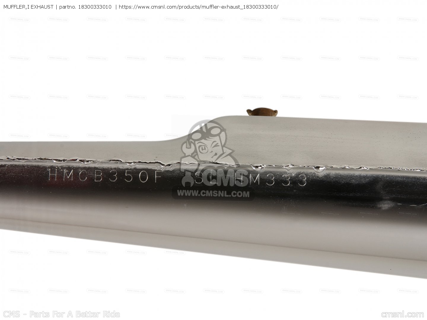 18300333010: MUFFLER,I EXHAUST Honda - buy the 18300-333-010 at CMSNL