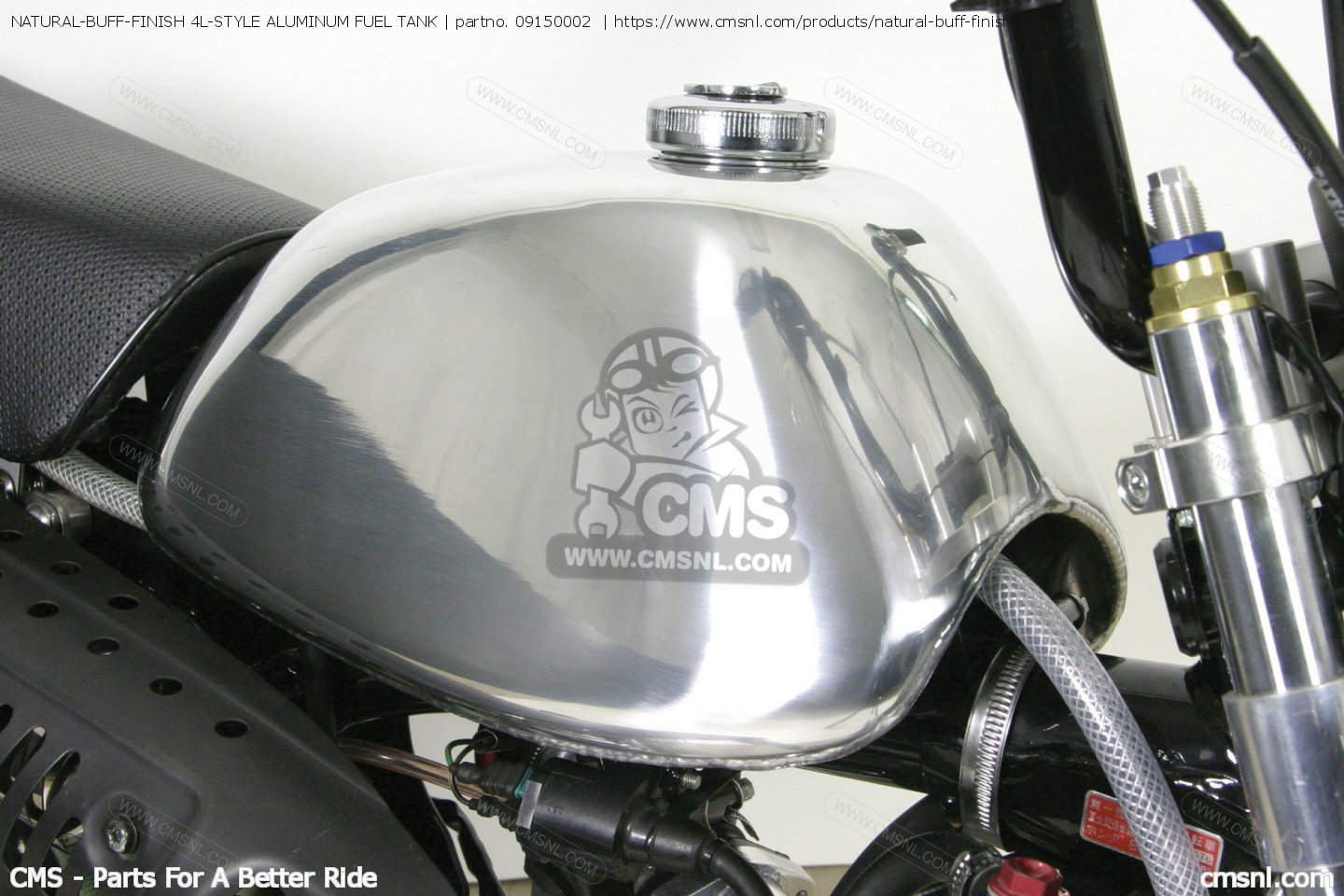 09150002: Natural-buff-finish 4l-style Aluminum Fuel Tank Takegawa ...